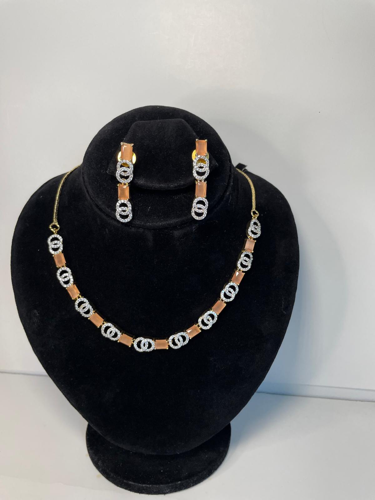 CZ stone necklace – Bling Bazaar Jewellery